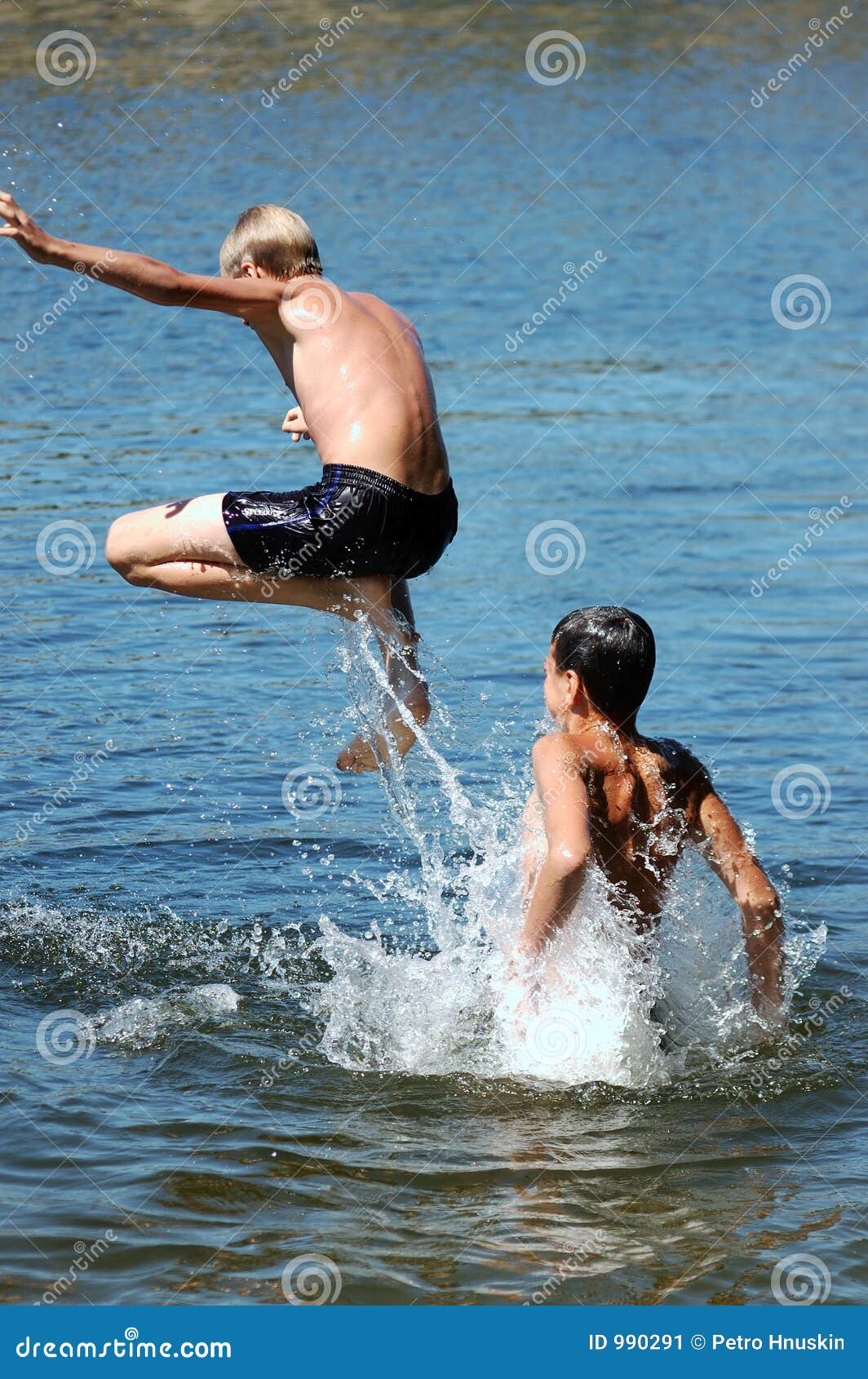 Jump in water stock image. Image of vacation, beach, sport - 990291