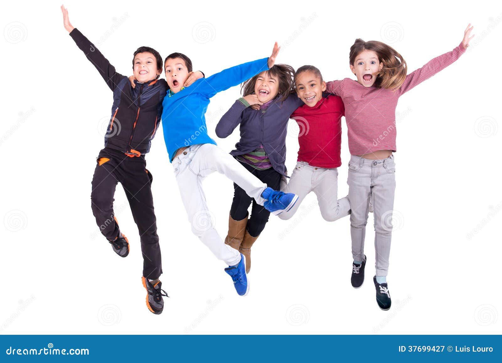 Jumping stock image. Image of students, kids, cute, school - 37699427