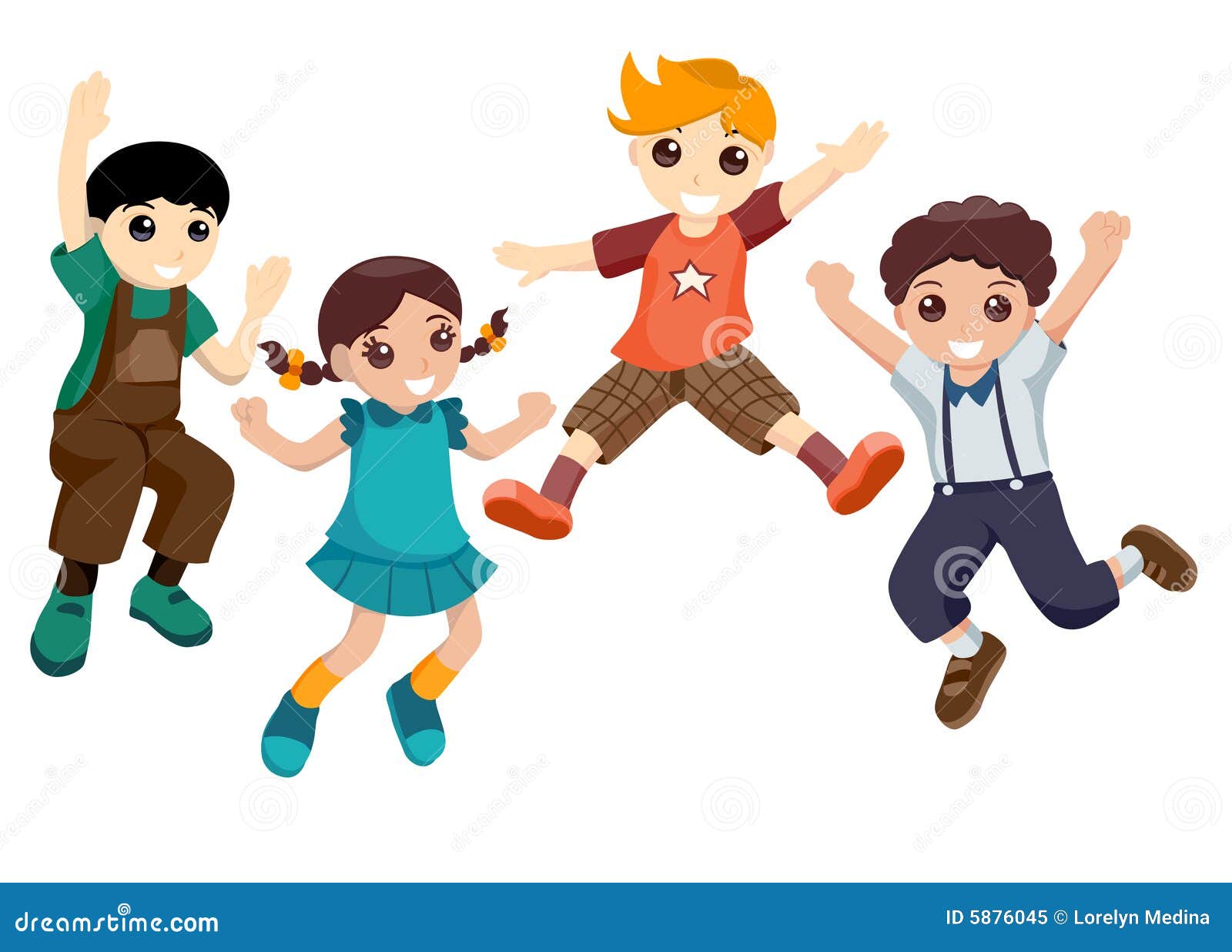 Jumping stock illustration. Illustration of graphics, enjoy - 5876045