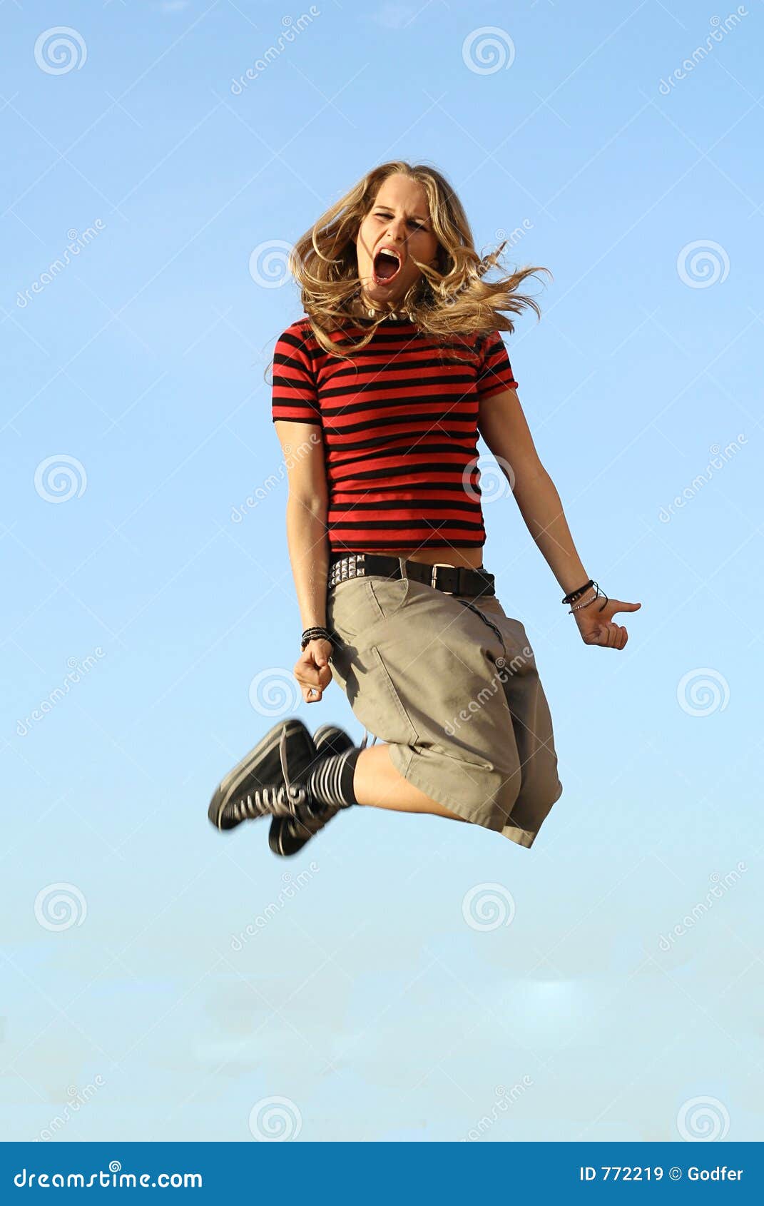 Jumping stock image. Image of funky, happy, enjoyment, women - 772219