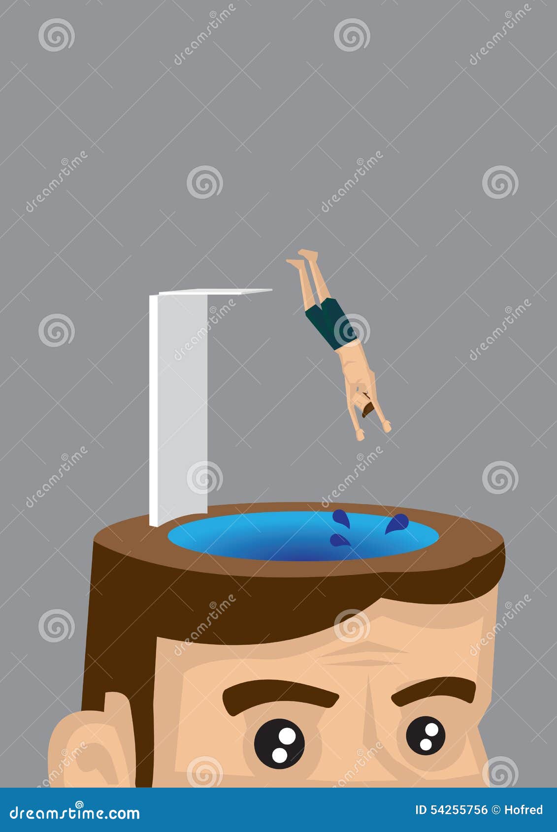 Headfirst To Water Vector Icon Isolated On Transparent Background ...
