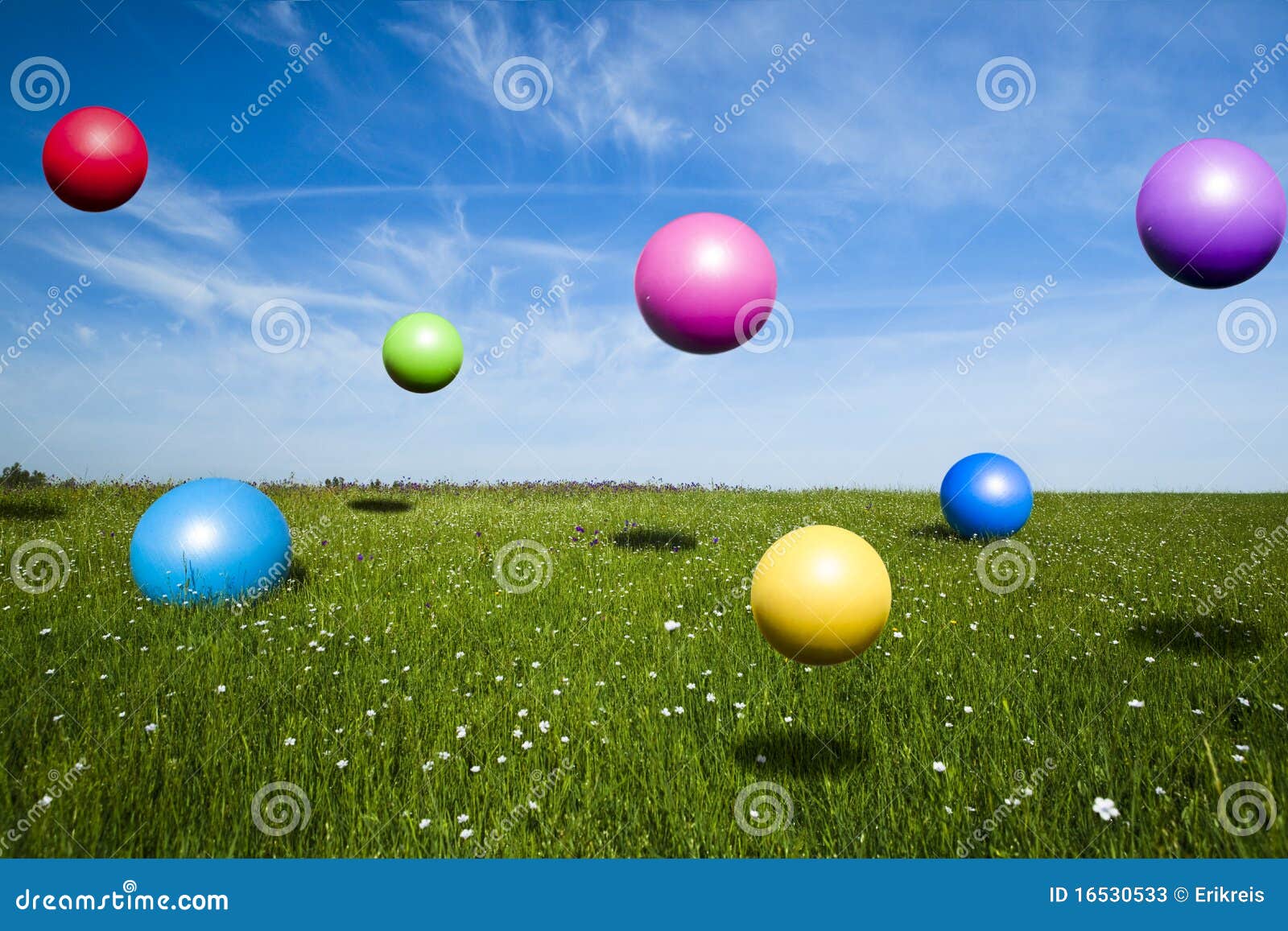 Jumping Balls stock image. Image of beautiful, cloudscape - 16530533