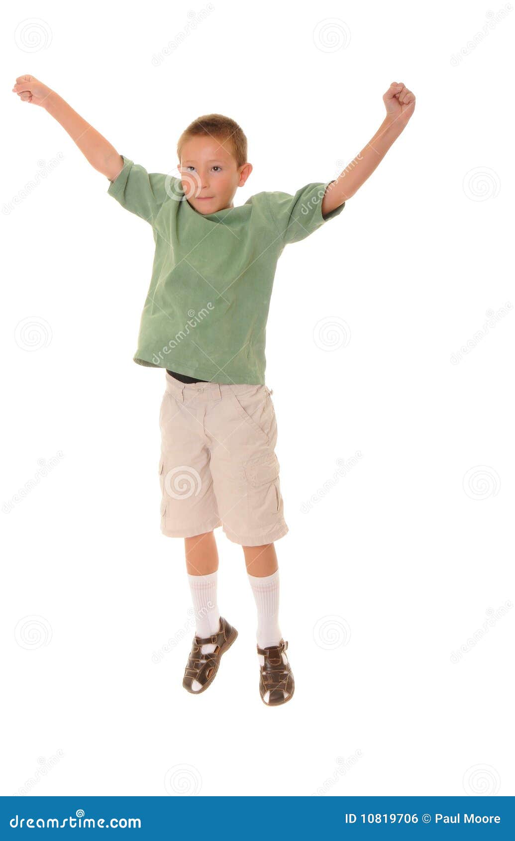 Jumping Boy stock photo. Image of spontaneous, jump, carefree - 10819706