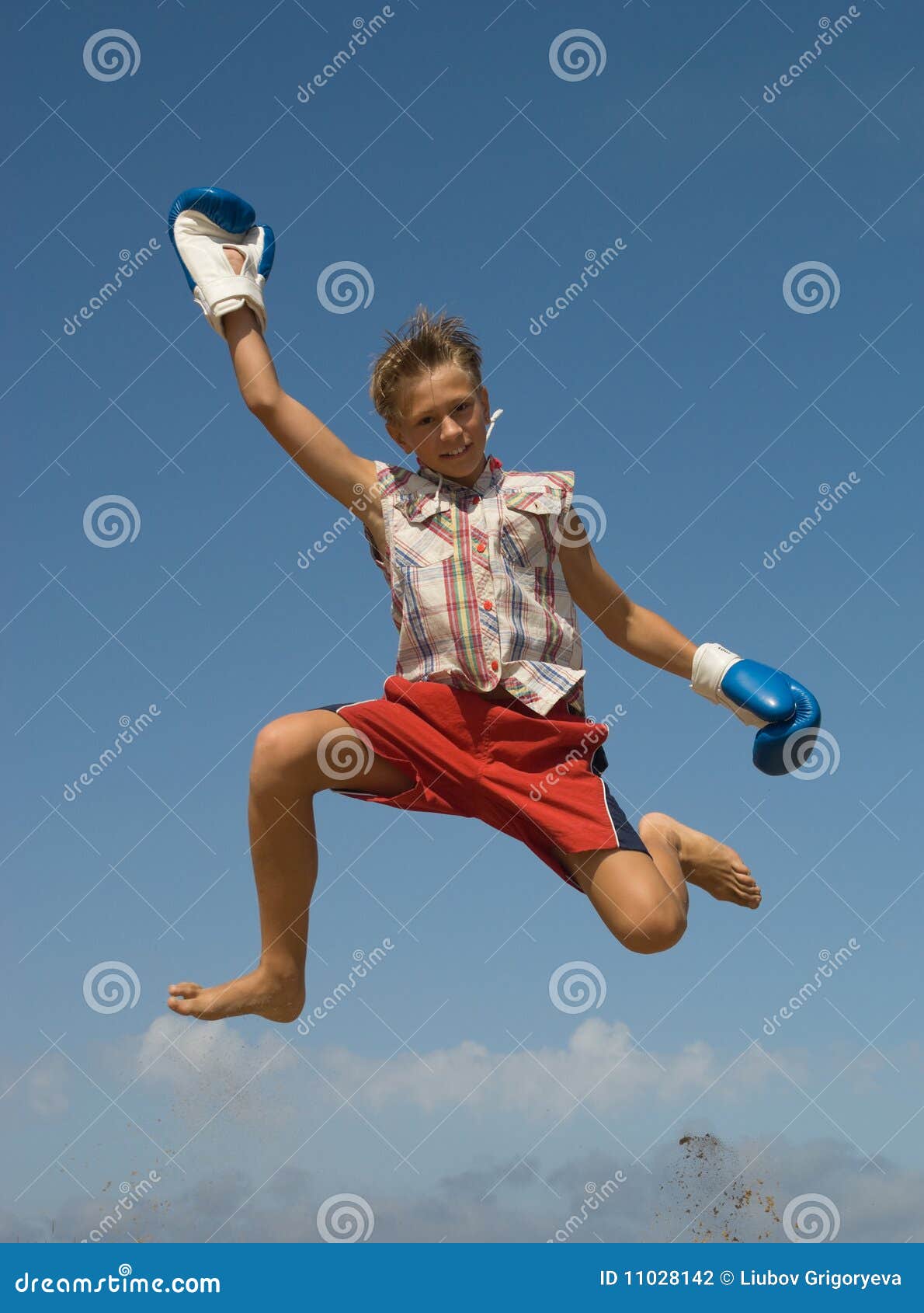 Jumping boy stock photo. Image of recreational, muscular - 11028142