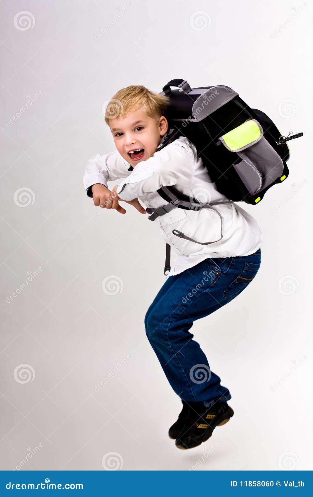 Jumping boy stock photo. Image of people, schoolboy, childhood - 11858060