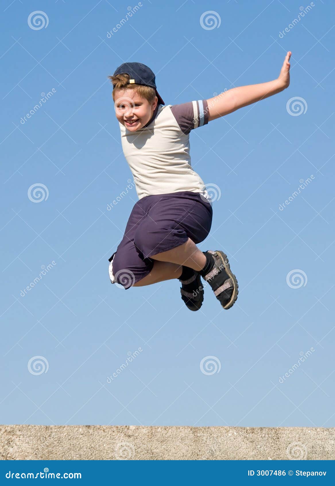 Jumping boy stock photo. Image of male, jumping, playful - 3007486