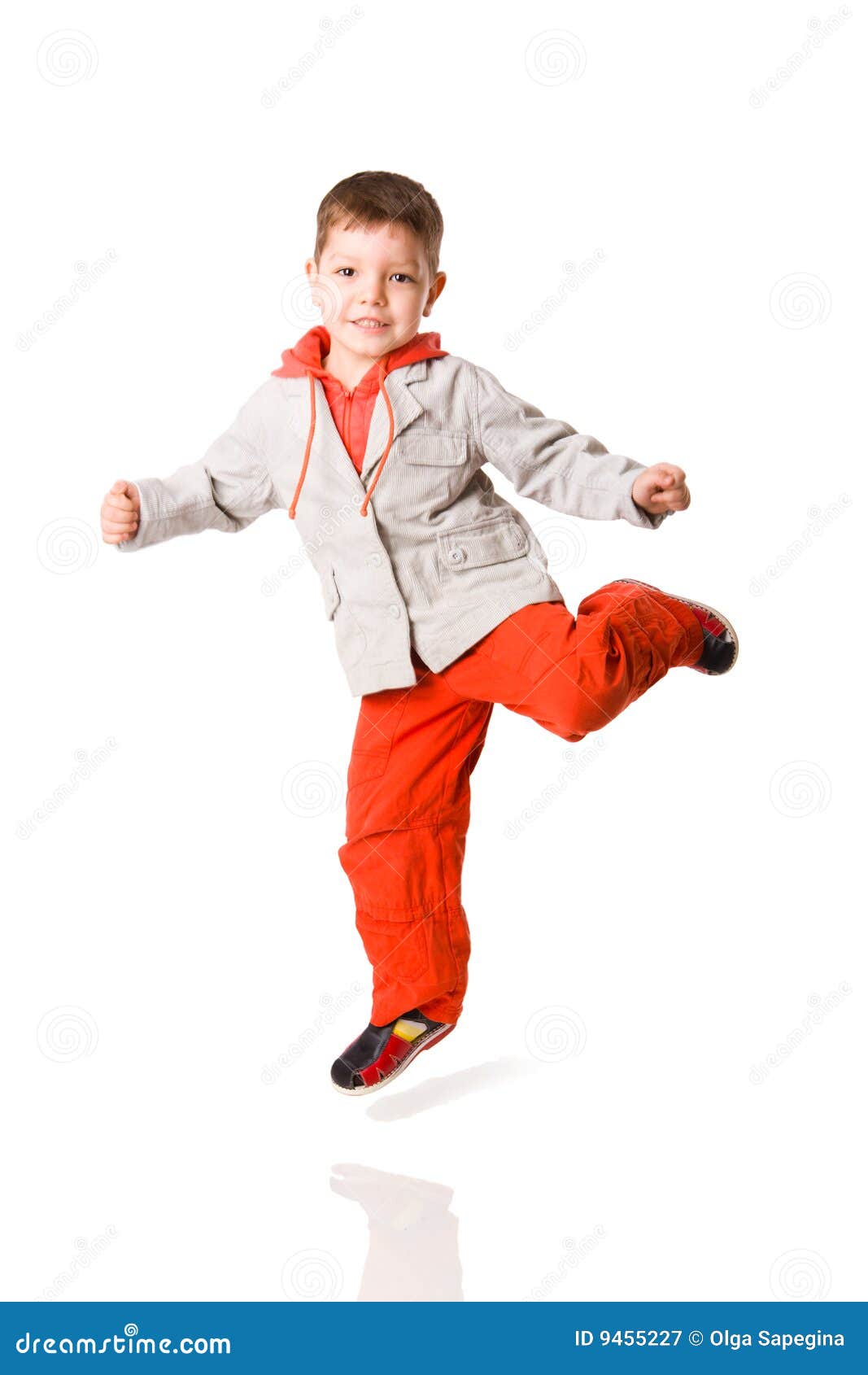 Jumping boy stock image. Image of looking, fine, child - 9455227