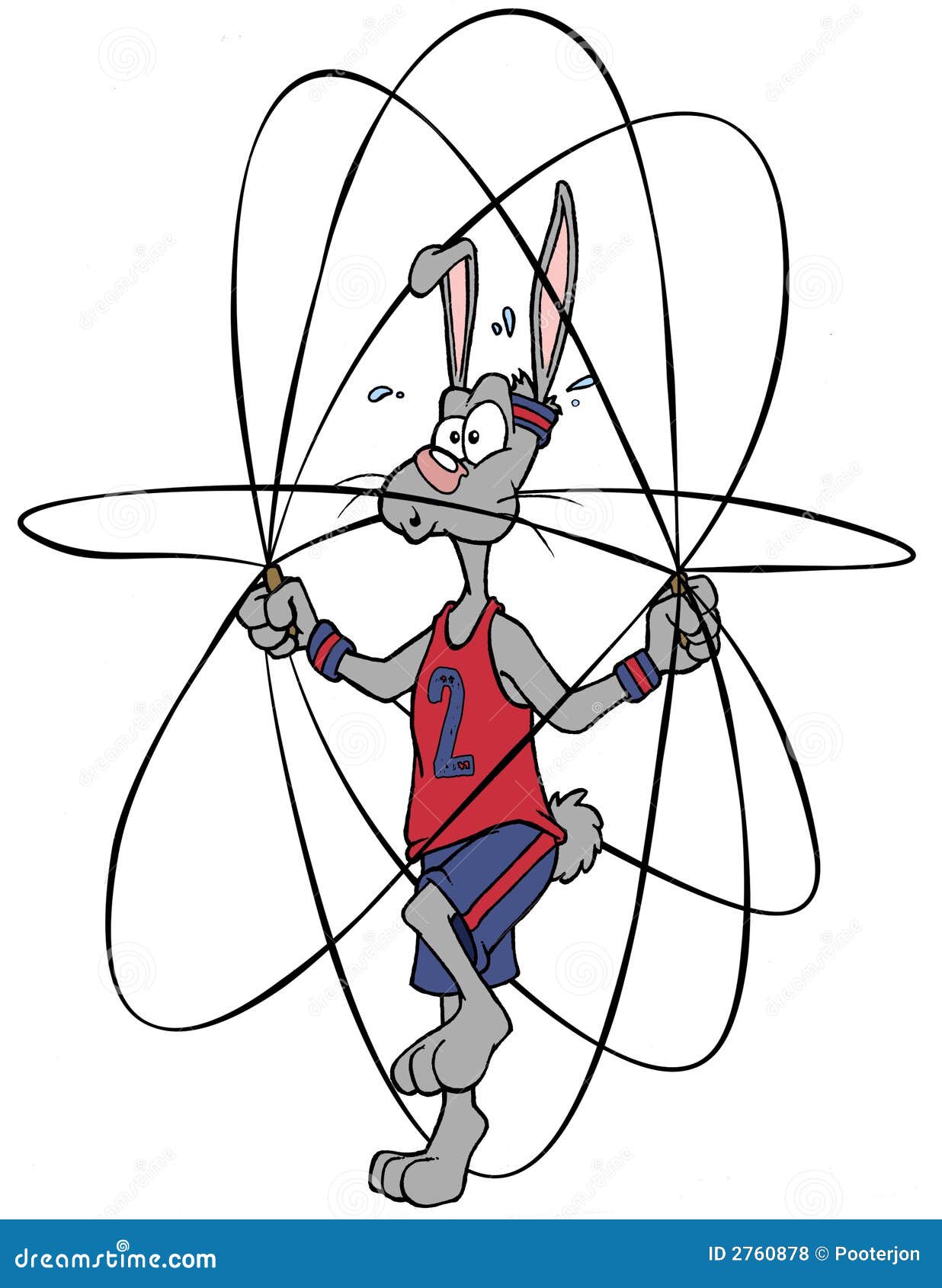 Jumping Bunny stock illustration. Illustration of bunny - 2760878