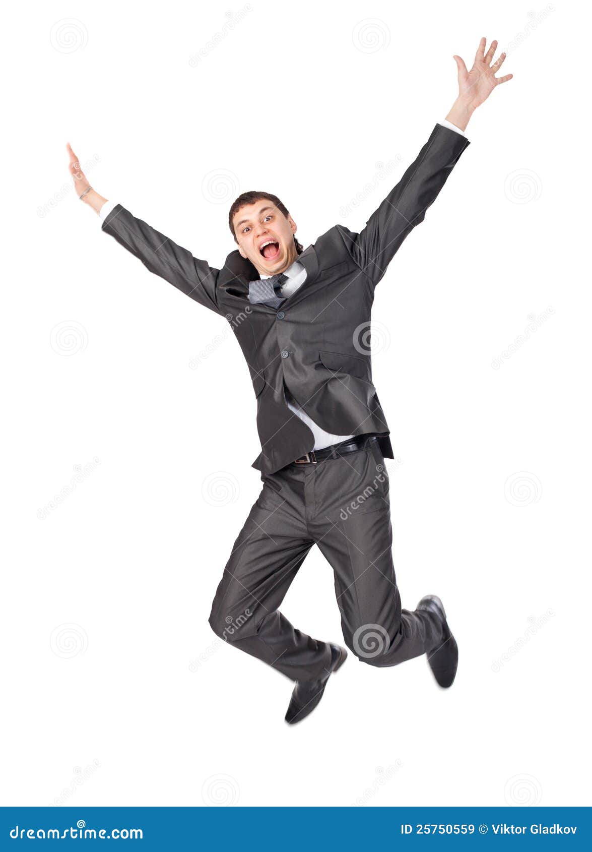 Jumping business man stock image. Image of celebrating - 25750559