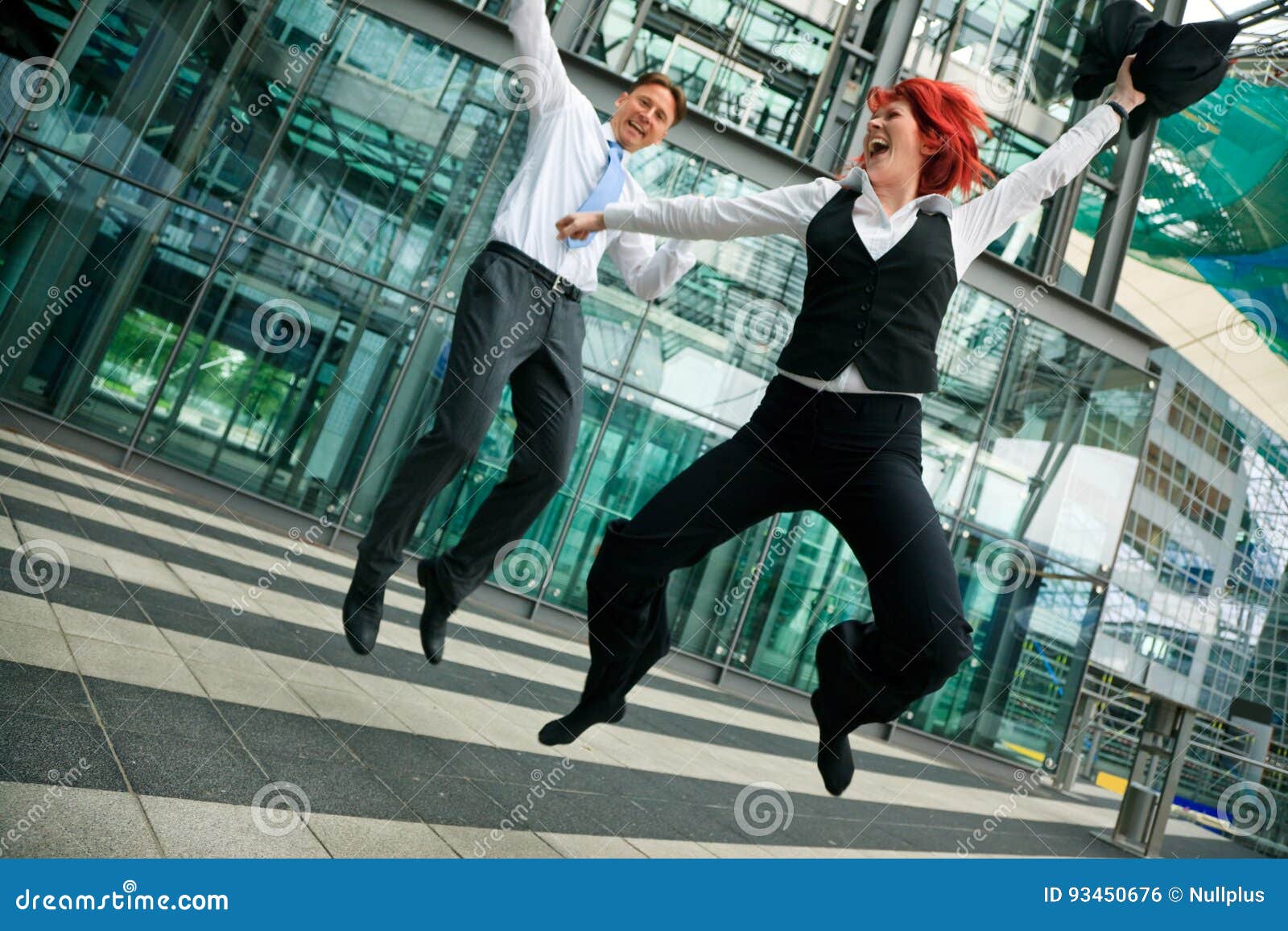 Jumping Business People stock photo. Image of briefcase - 93450676