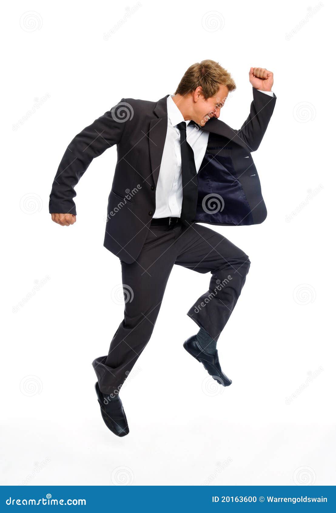Jumping businessman stock photo. Image of achievement - 20163600
