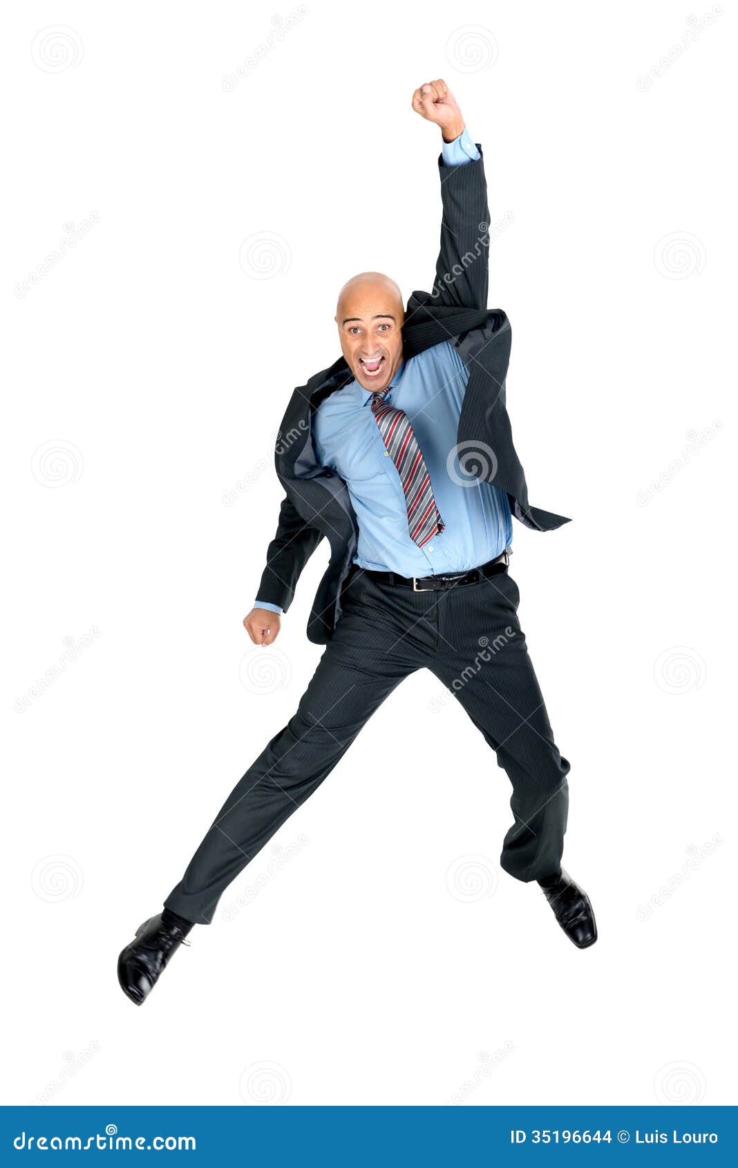 Jumping businessman stock photo. Image of happy, executive - 35196644