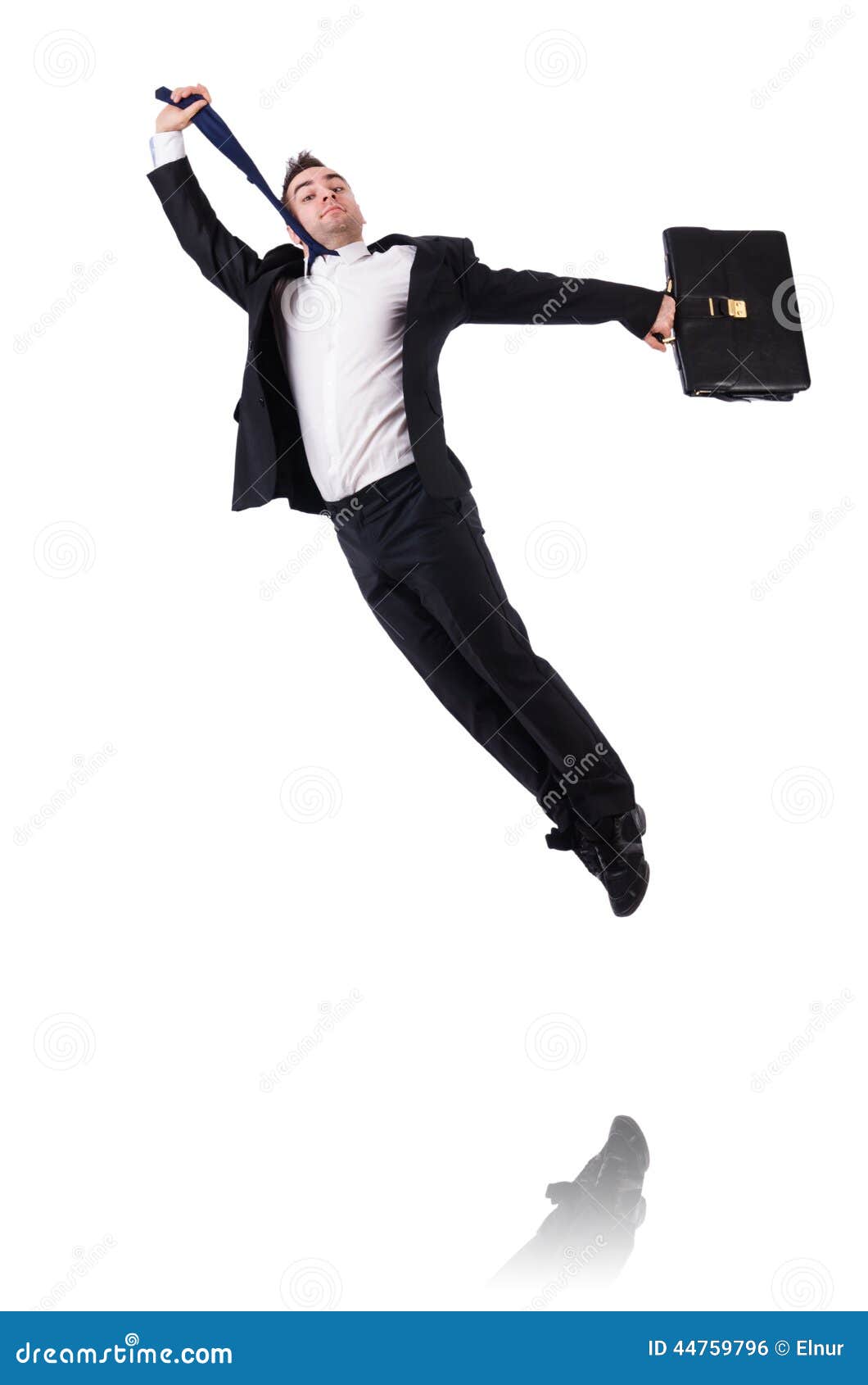 Jumping businessman stock photo. Image of flying, handsome - 44759796