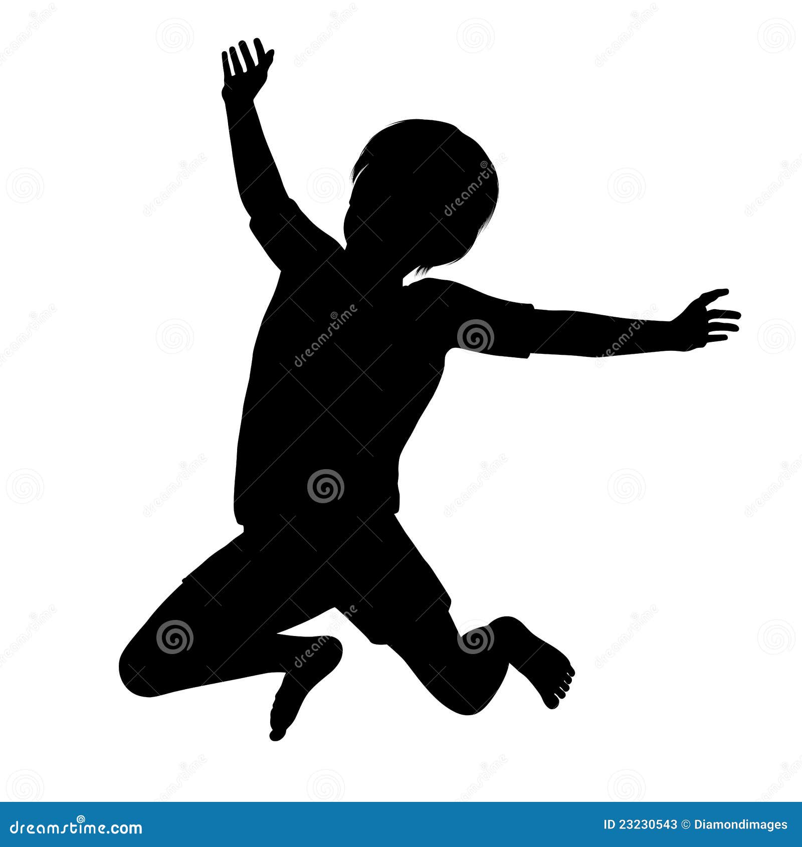 Jumping Enthusiastic Elephant Line Drawing Cartoon Vector ...