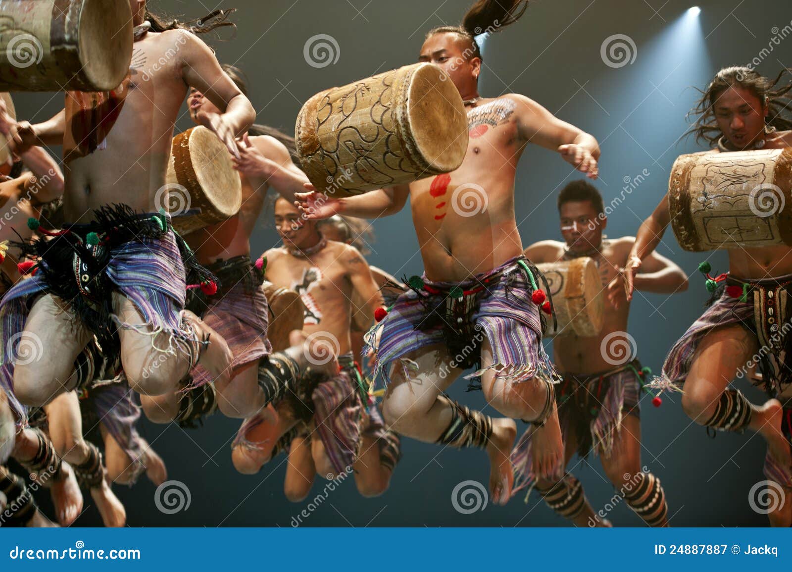 Jumping Chinese National Dancers Editorial Photography - Image of music ...