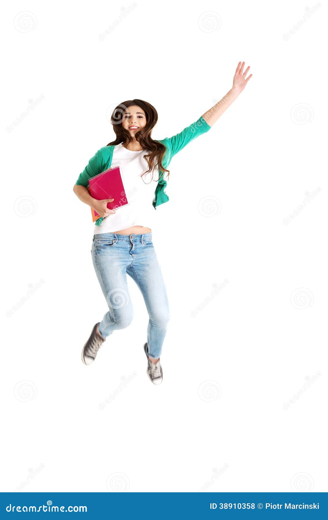 Jumping College / University Student Stock Photo - Image of college ...