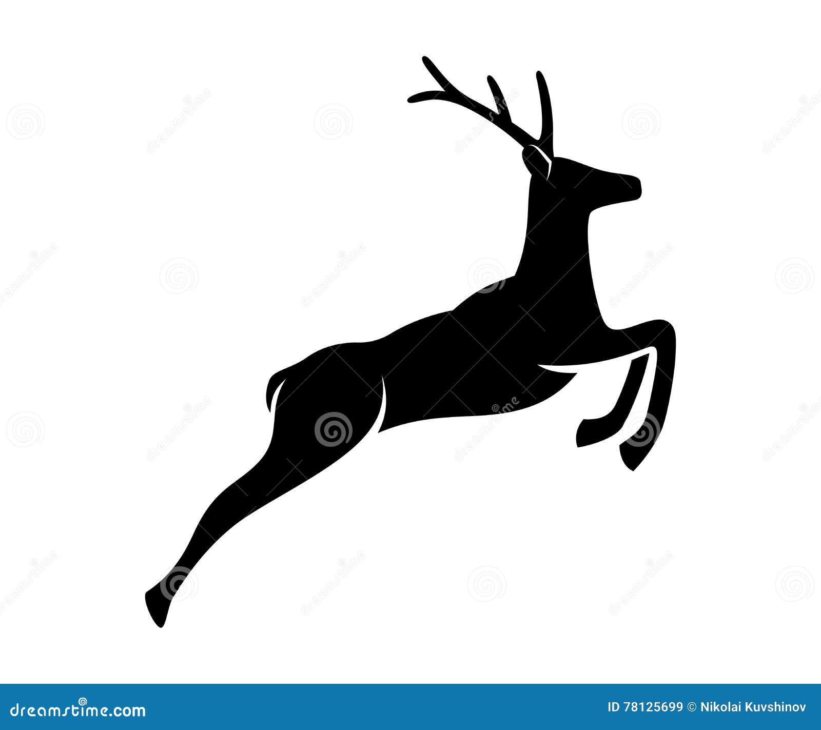 Deer Jumping Drawing