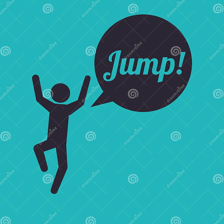 Jumping design stock vector. Illustration of jumping - 58564131