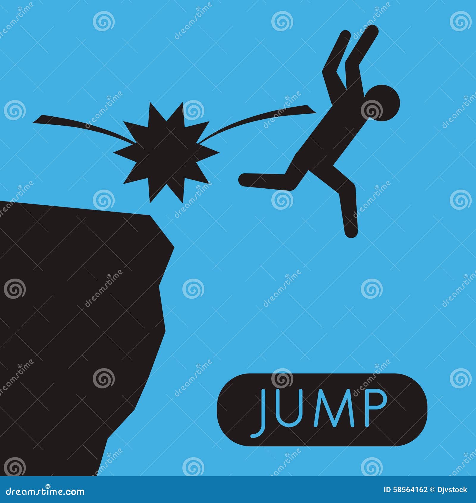 Jumping design stock vector. Illustration of healthy - 58564162