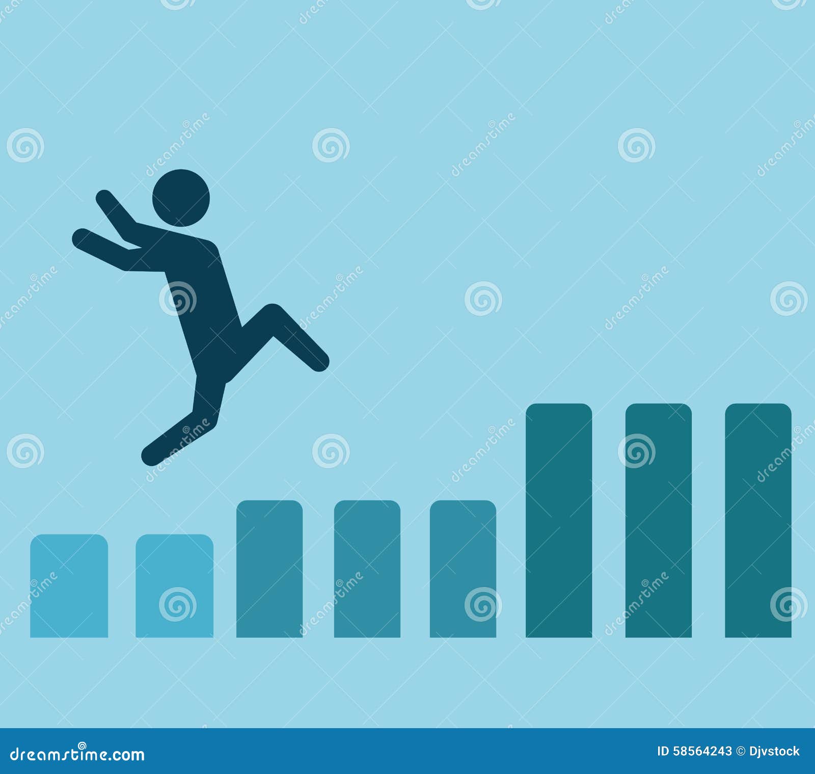 Jumping design stock vector. Illustration of performance - 58564243