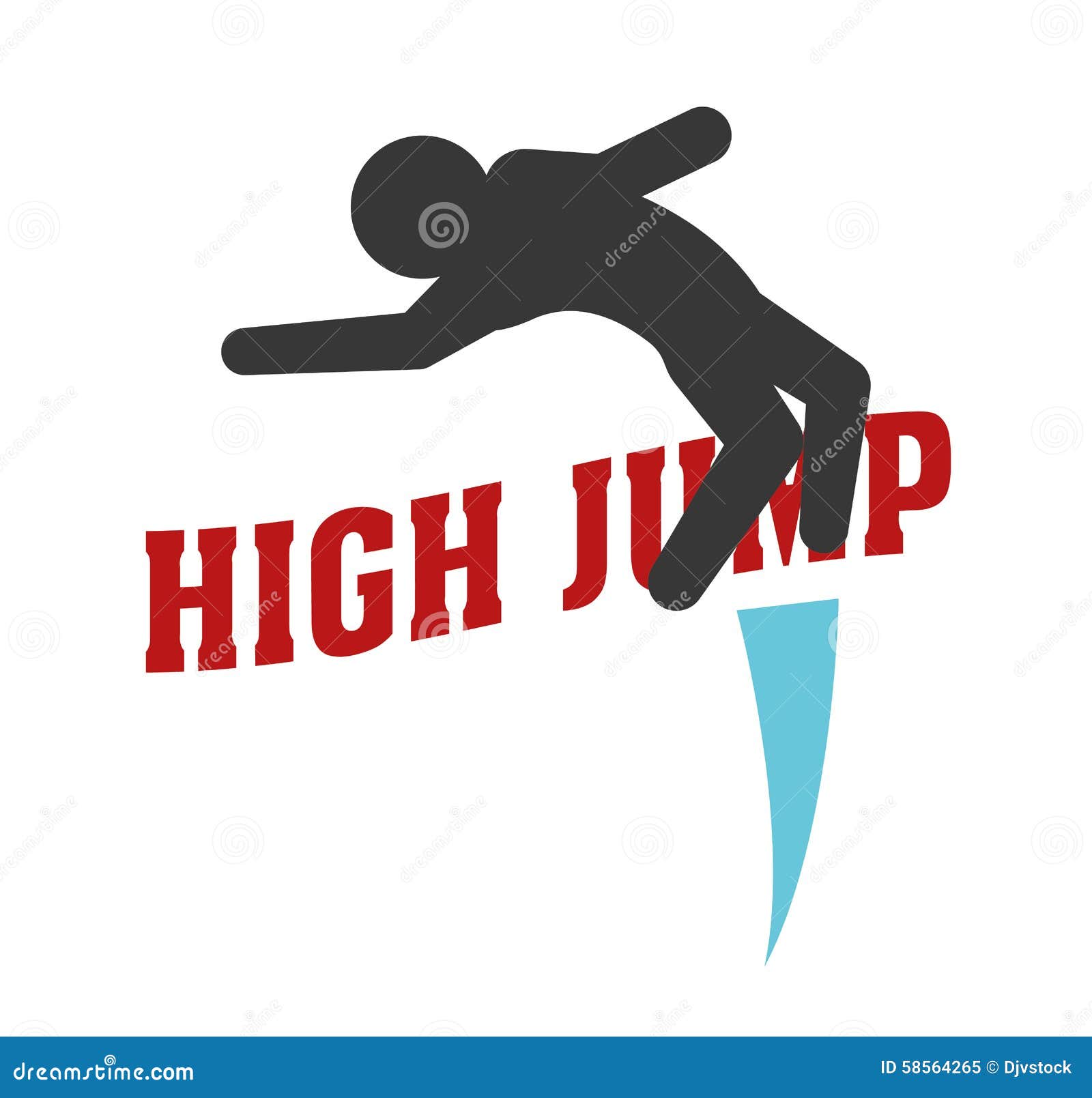 Jumping design stock vector. Illustration of risk, energy - 58564265
