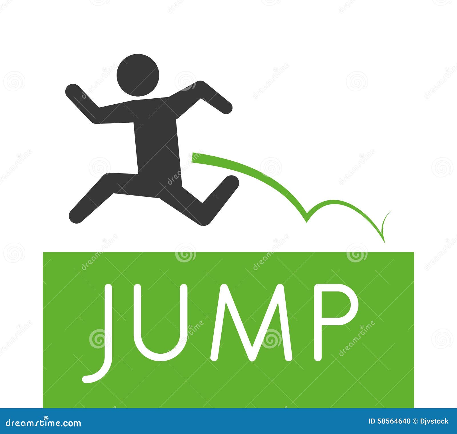 Jumping design stock vector. Illustration of excitement - 58564640