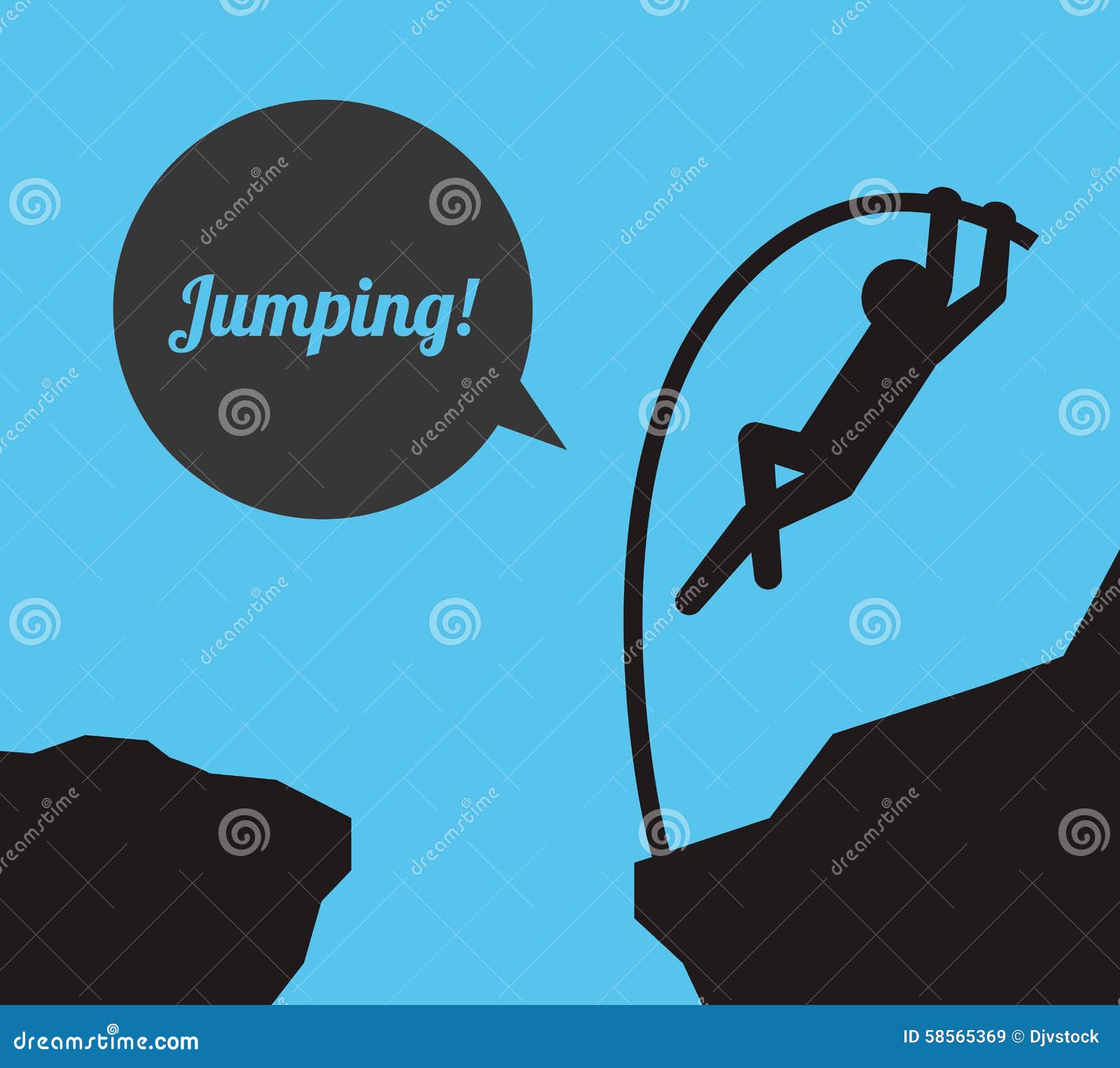 Jumping design stock vector. Illustration of competition - 58565369