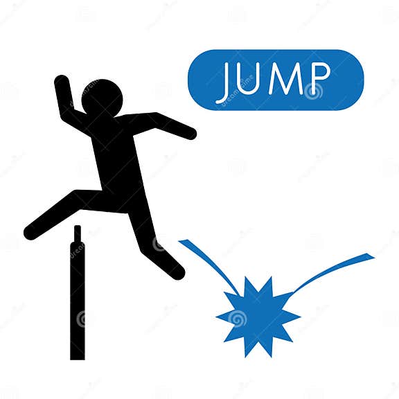 Jumping design stock vector. Illustration of flexibility - 58565417