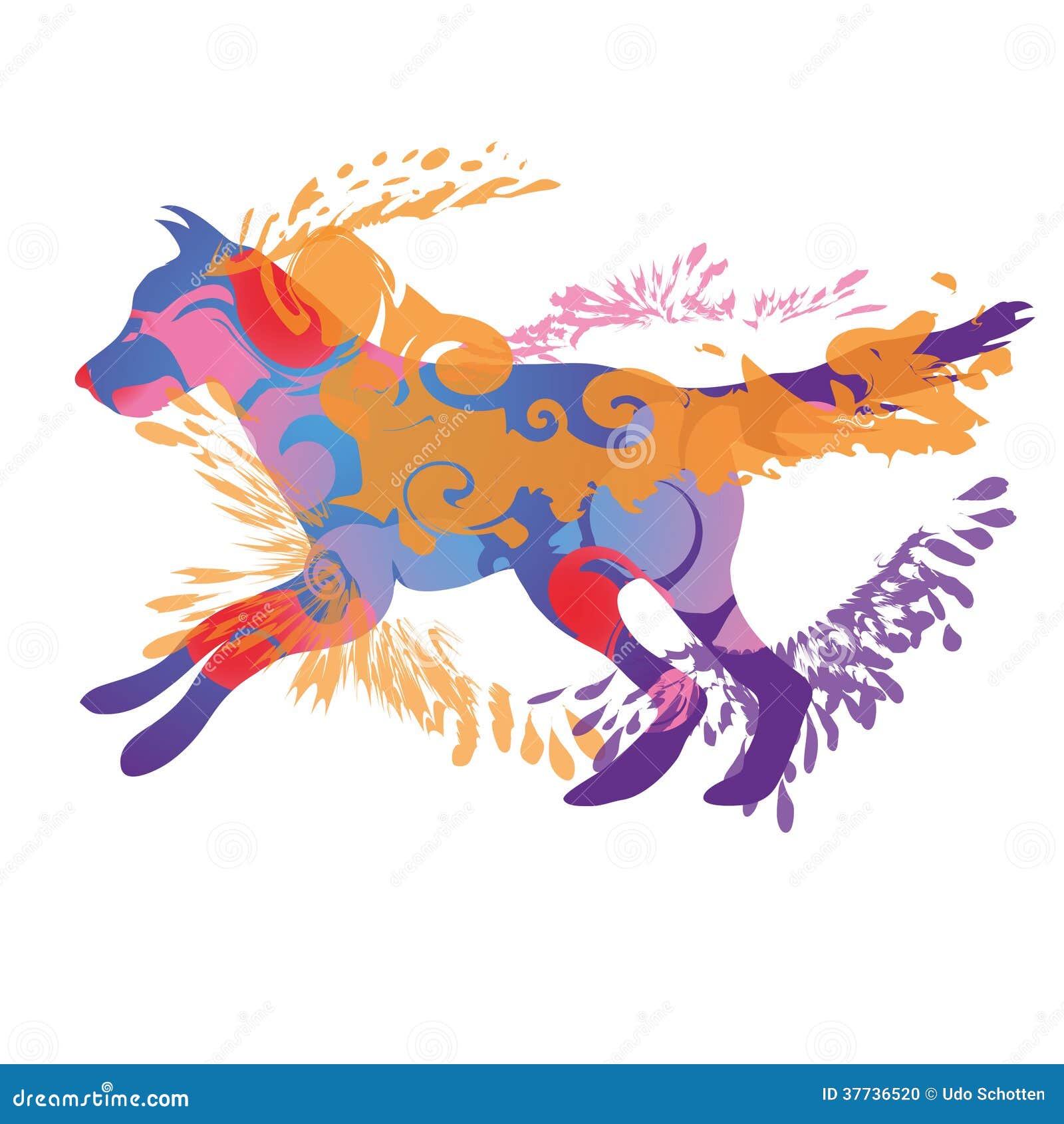 Jumping dog stock vector. Illustration of dogs, pretty - 37736520