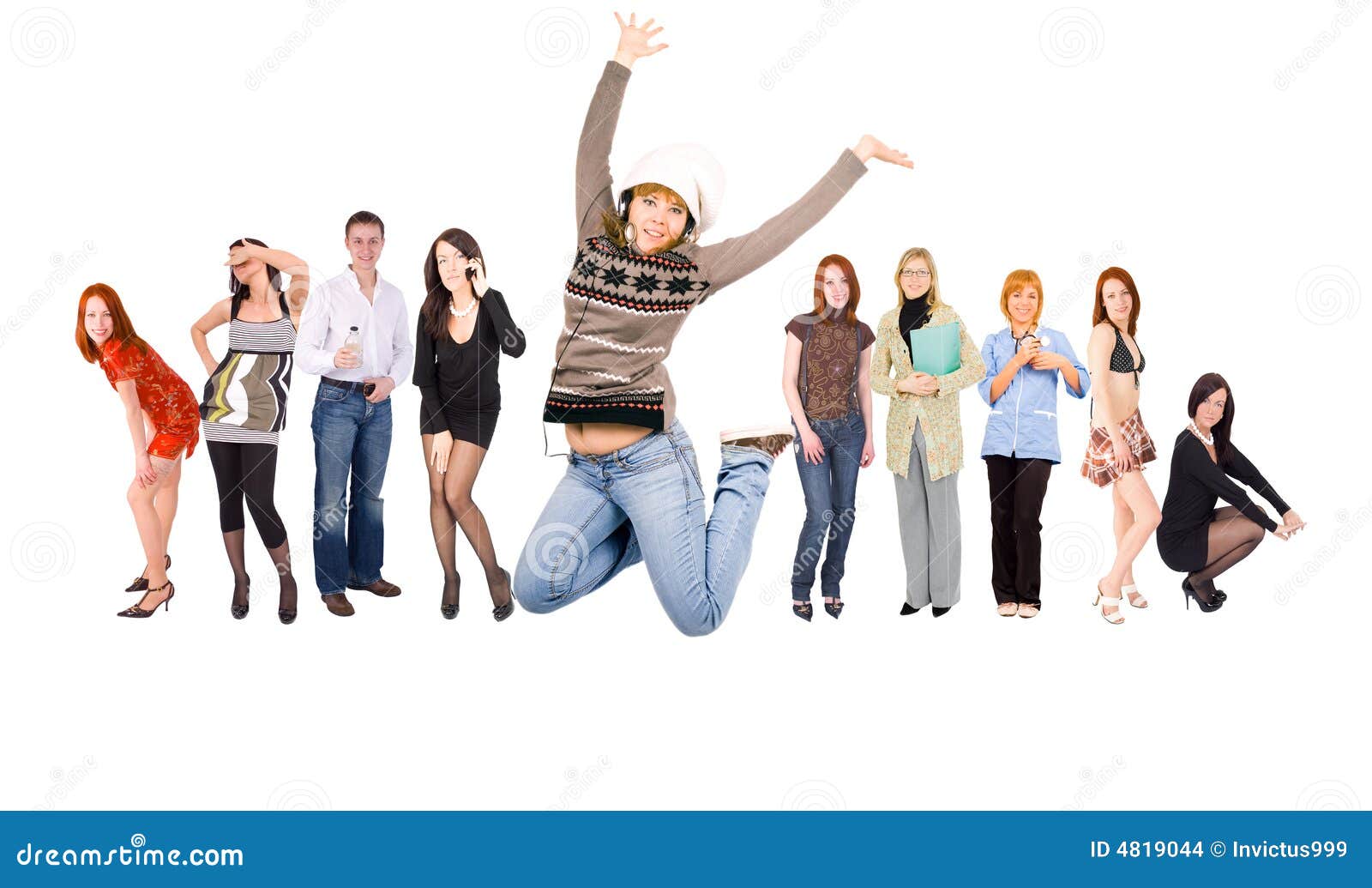 Jumping in ecstasy stock photo. Image of beautiful, celebration - 4819044