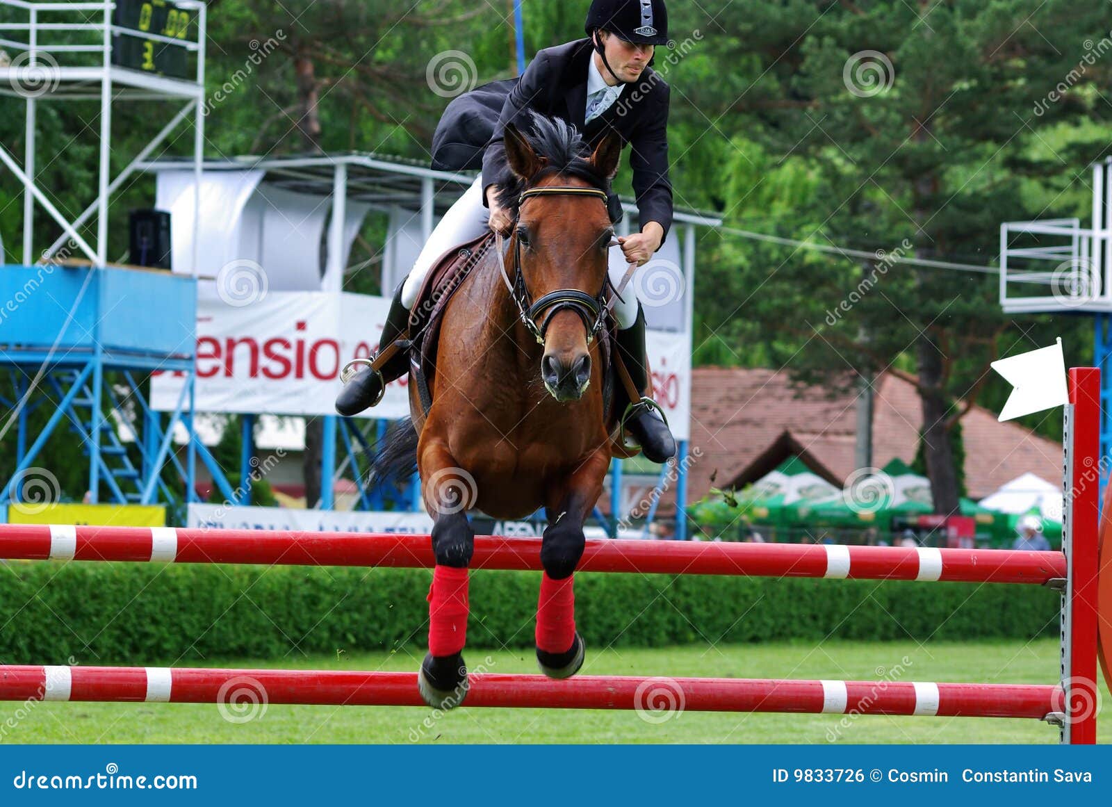 Jumping event editorial photo. Image of balkan, ground - 9833726