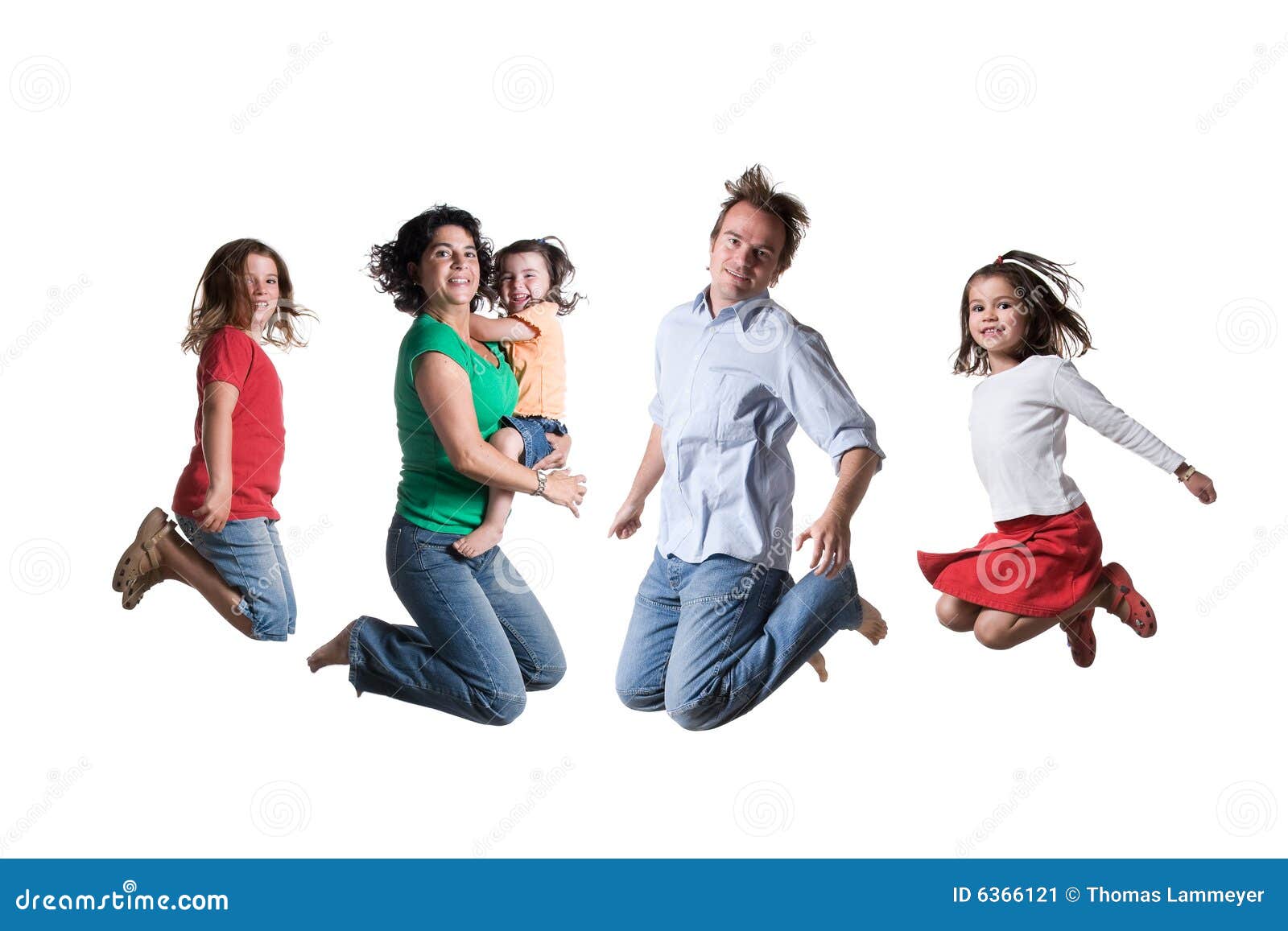Jumping family stock image. Image of relationship, lucky - 6366121