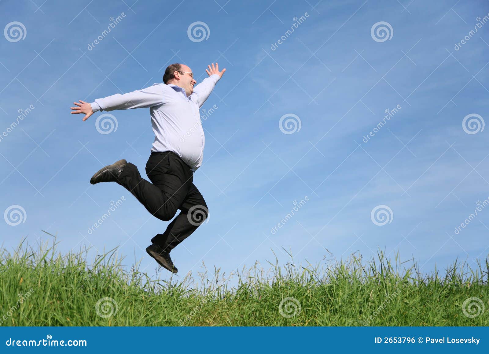 Jumping stock photo. Image of outdoors, male, nature, heavy - 2653796