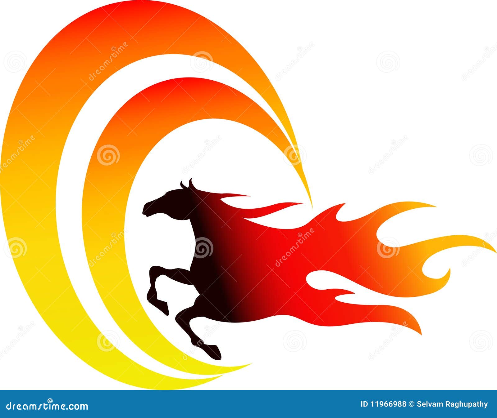 Fire Horse Stock Image | CartoonDealer.com #29166421