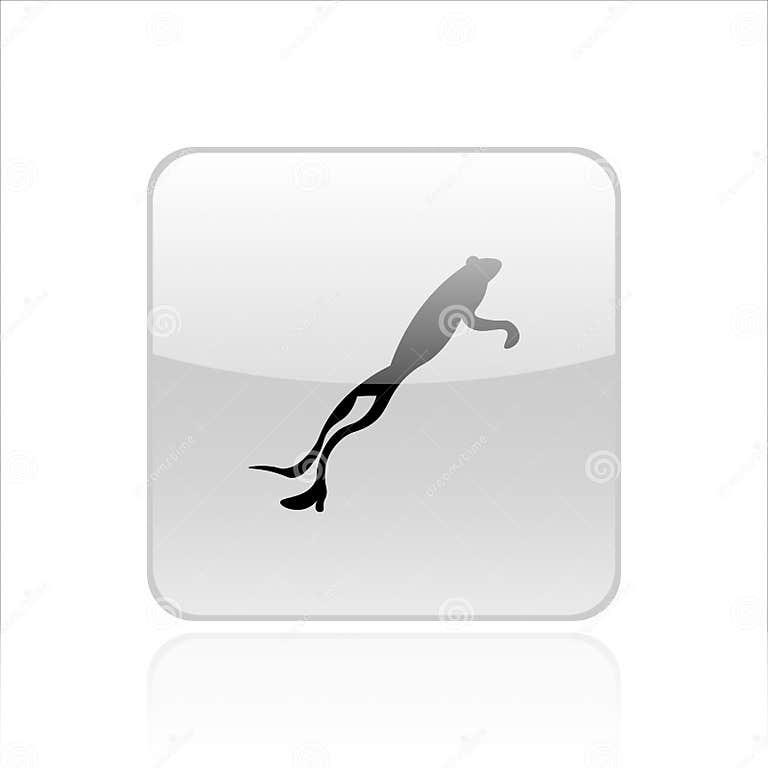 Jumping frog icon stock vector. Illustration of lake - 160323294