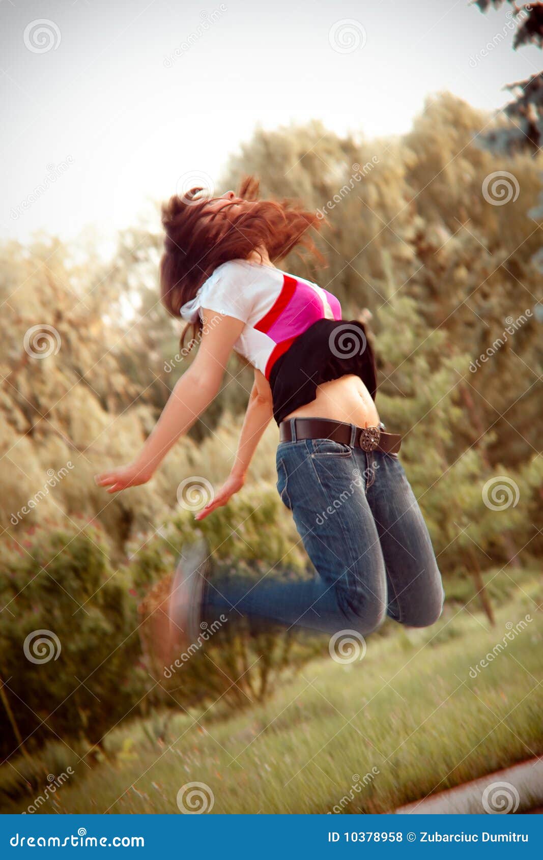 Jumping girl stock photo. Image of pretty, beautiful - 10378958