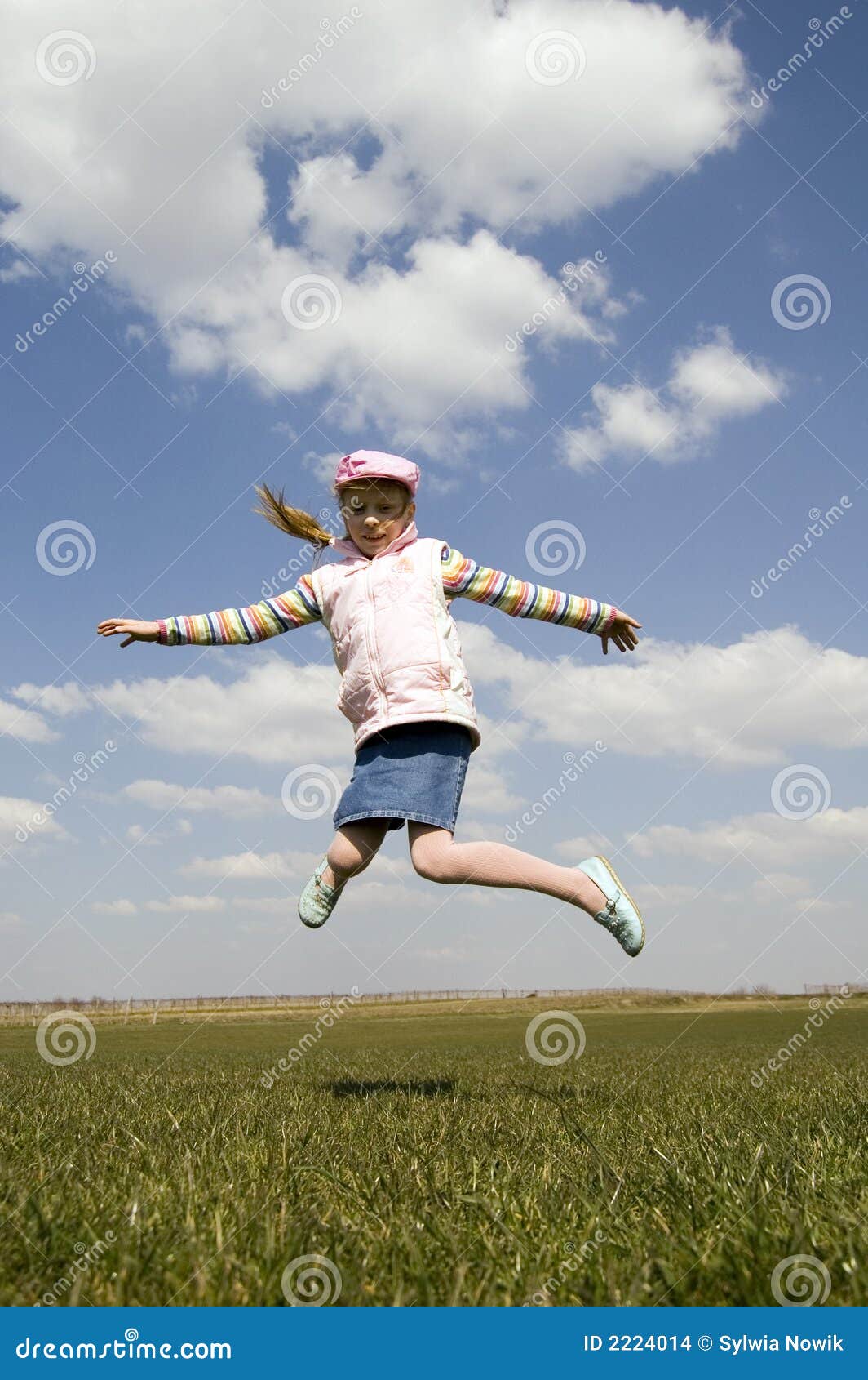 Jumping Girl stock photo. Image of young, smiling, smile - 2224014