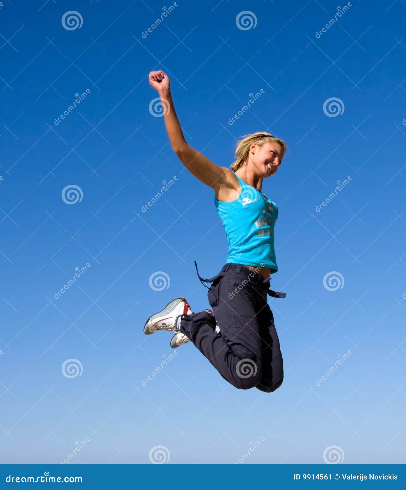 Jumping girl stock image. Image of enjoyment, life, human - 9914561