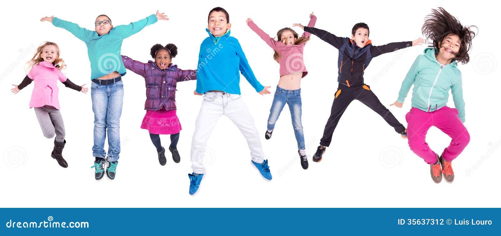 Jumping stock photo. Image of education, small, cute - 35637312