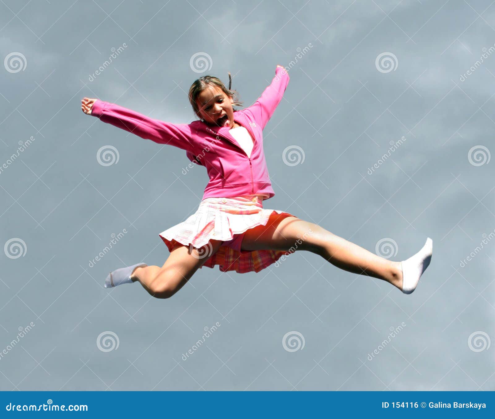 Jumping happy girl stock photo. Image of flight, legs, life - 154116