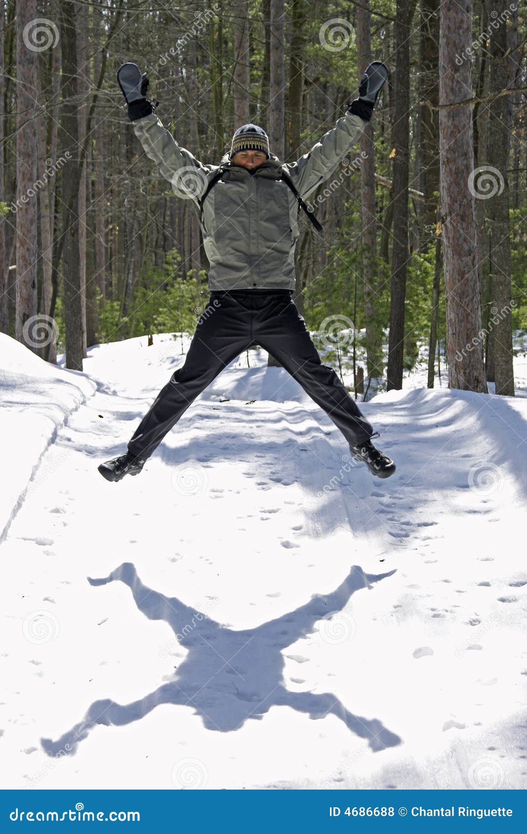 Jumping jack stock photo. Image of trees, jumping, exercise - 4686688