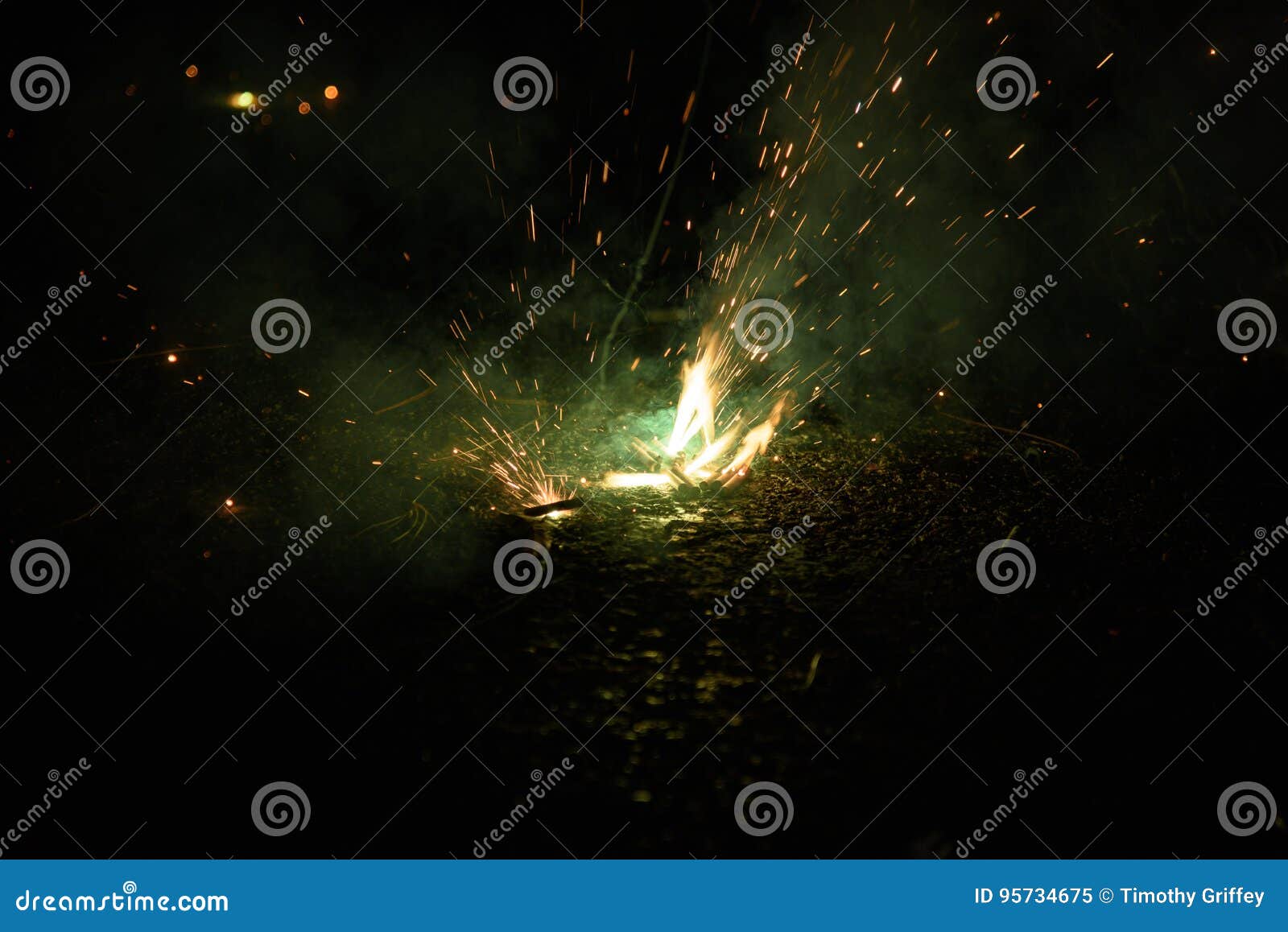 Jumping Jack Fireworks stock image. Image of fountains - 95734675