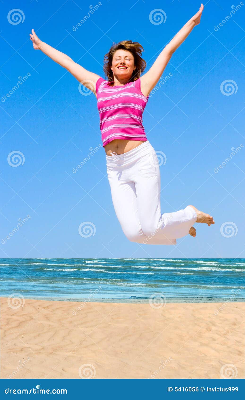 Jumping in joy stock photo. Image of freedom, adult, lifestyle - 5416056