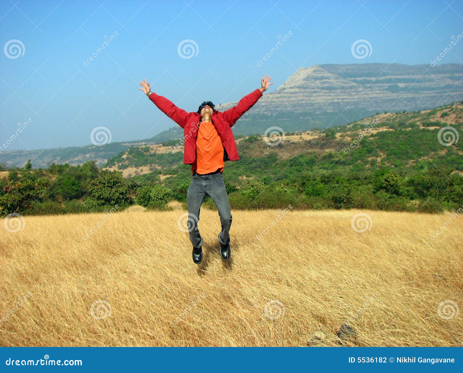 Jumping with Joy stock photo. Image of finally, fulfillment - 5536182