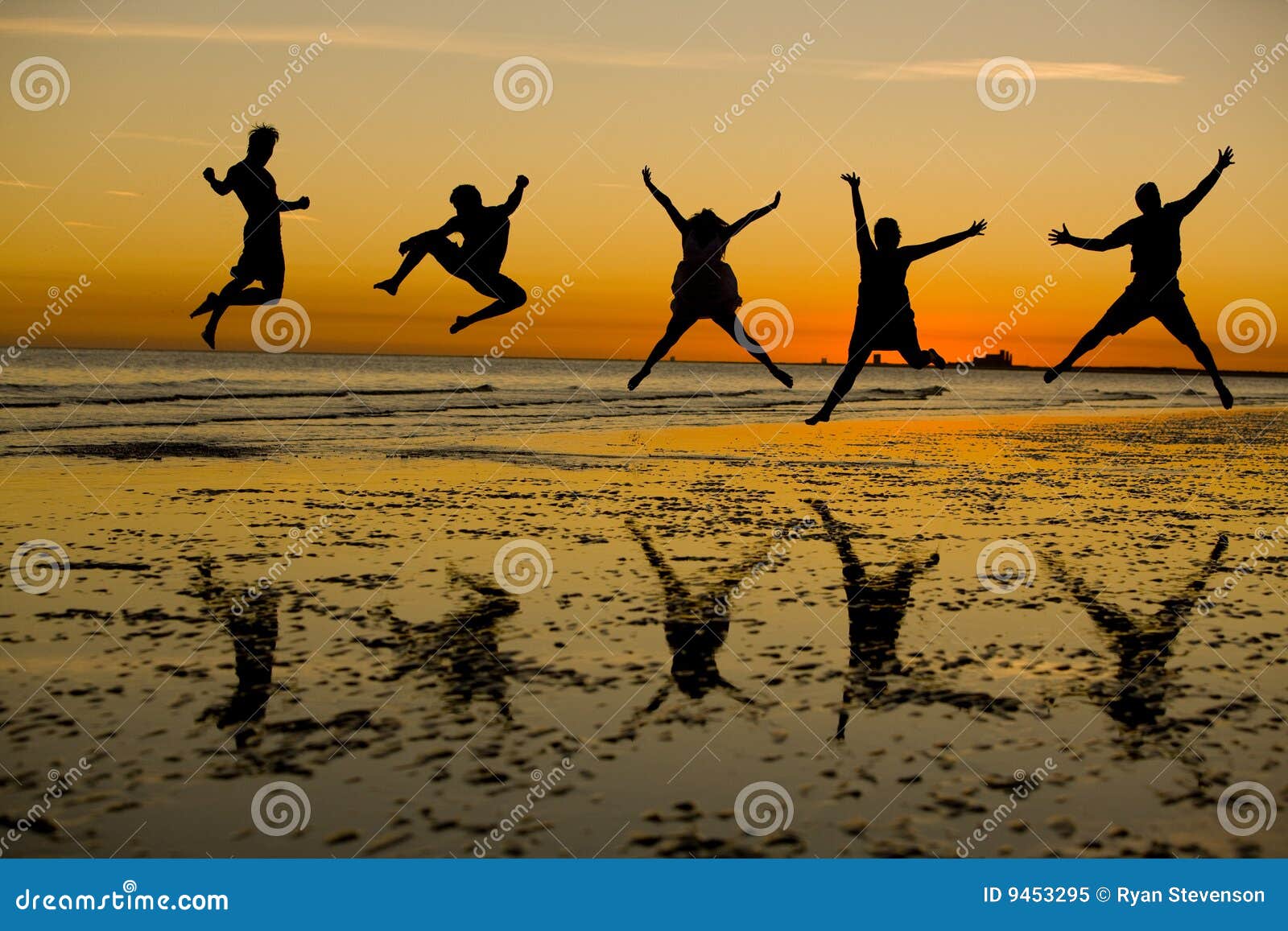 Jumping with Joy stock image. Image of moment, landscape - 9453295