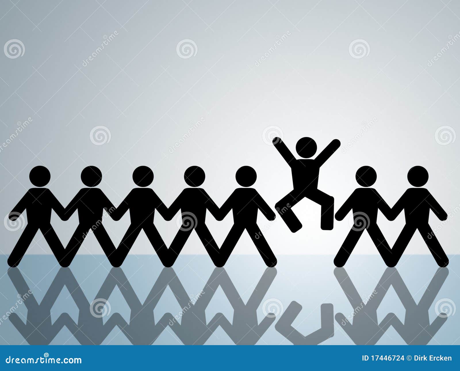 Jumping of Joy Eureka Excitement Jump Stock Illustration - Illustration ...