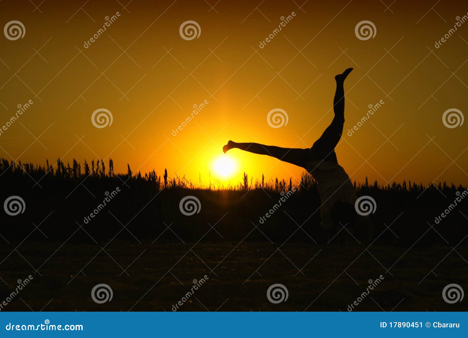 Jumping for Joy in the Sunset Stock Image - Image of freedom ...