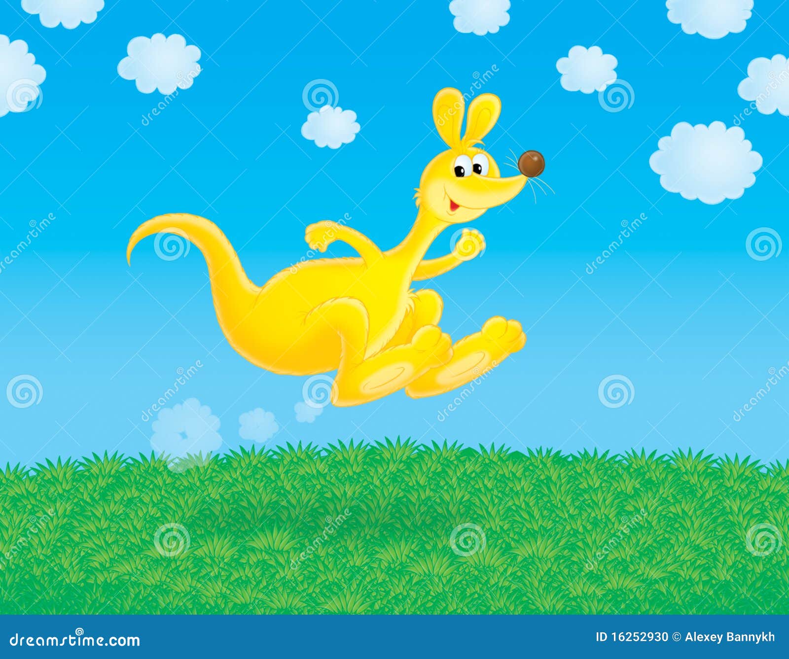 Yellow Kangaroo Stock Illustrations – 933 Yellow Kangaroo Stock ...