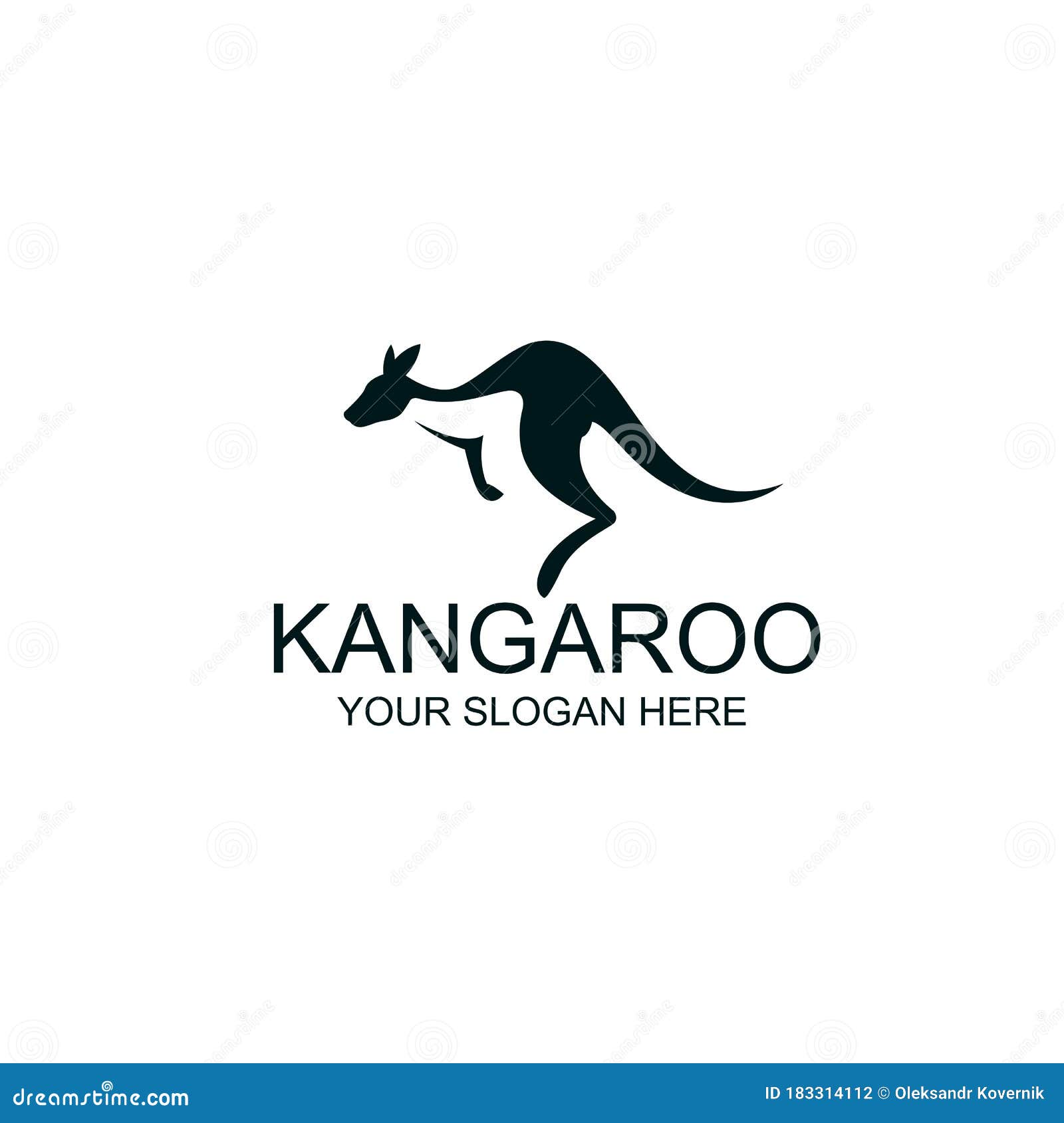 Jumping kangaroo icon stock vector. Illustration of graphic - 183314112