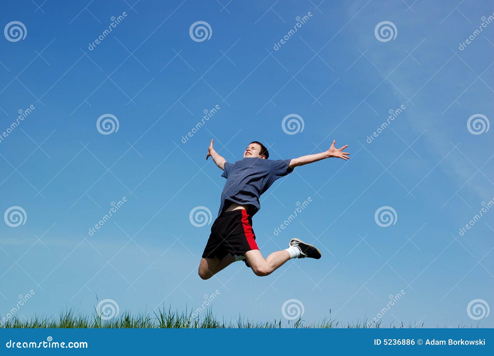 Jumping Kid Picture. Image: 5236886